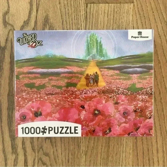 Games | The Wizard Of Oz Poppy Fields Yellow Brick Road Puzzle 100 ...